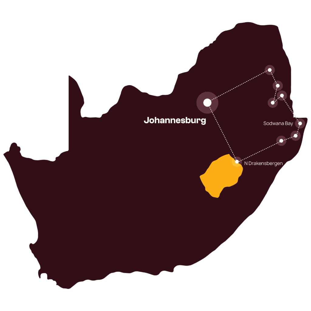 Zuid-Afrika de Eastern Loop - bergen, bush, zee! | Charlie's Travels